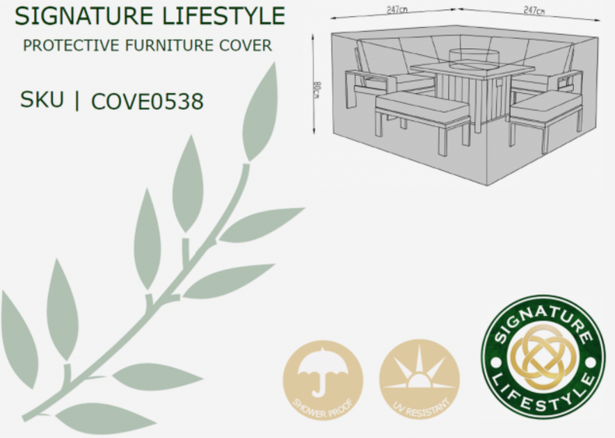 Venus Corner Dining Set Cover – Kubek Furniture