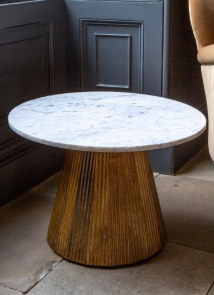 The Fluted Ridged Round Coffee Table – Kubek Furniture