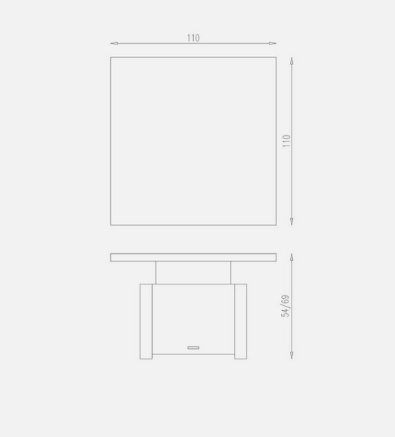 Lisbon Gas Lift Table – Kubek Furniture
