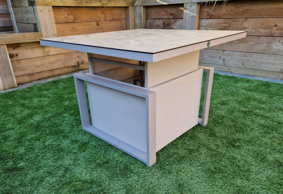 Madrid Gas Lift Table in Nature – Kubek Furniture
