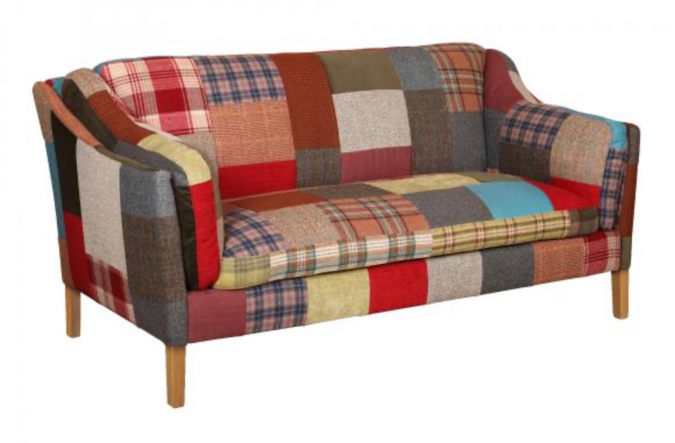 Malone 3-Seater Patchwork Sofa – Kubek Furniture