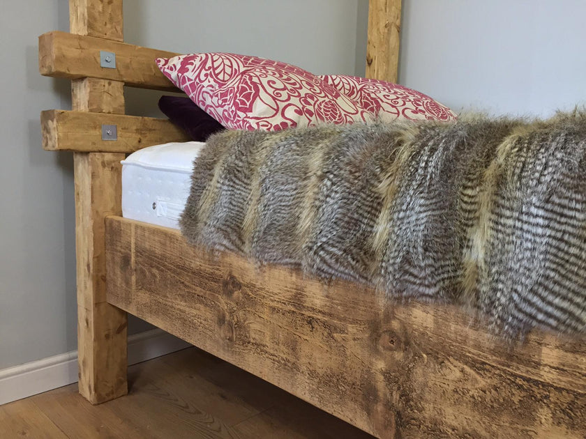 The Artisan Waxed Lumber Bed – Kubek Furniture