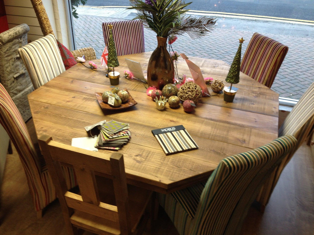 octagonal oak table
